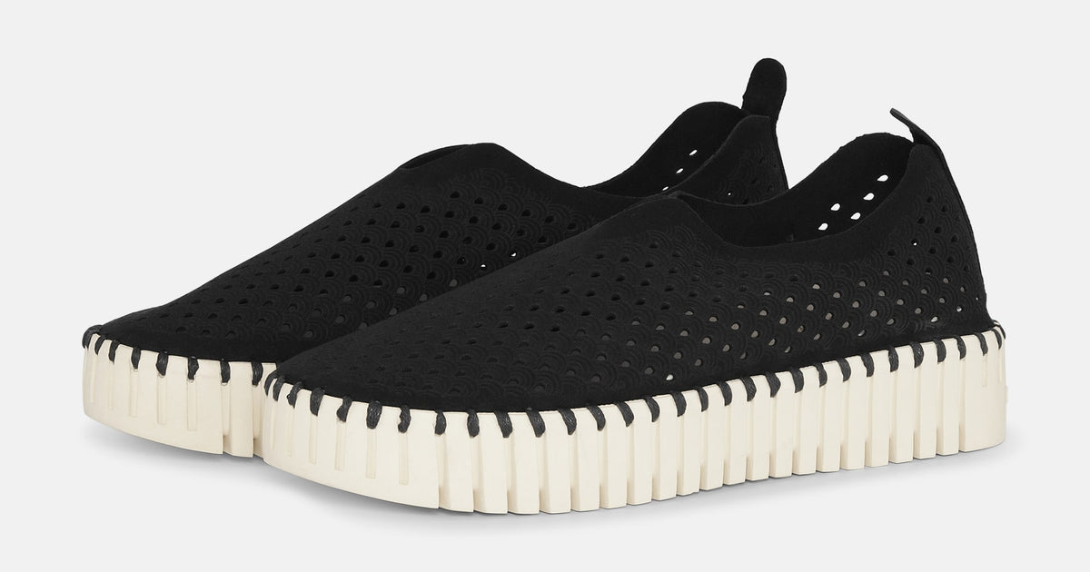 Platform Tulip Sko - Black